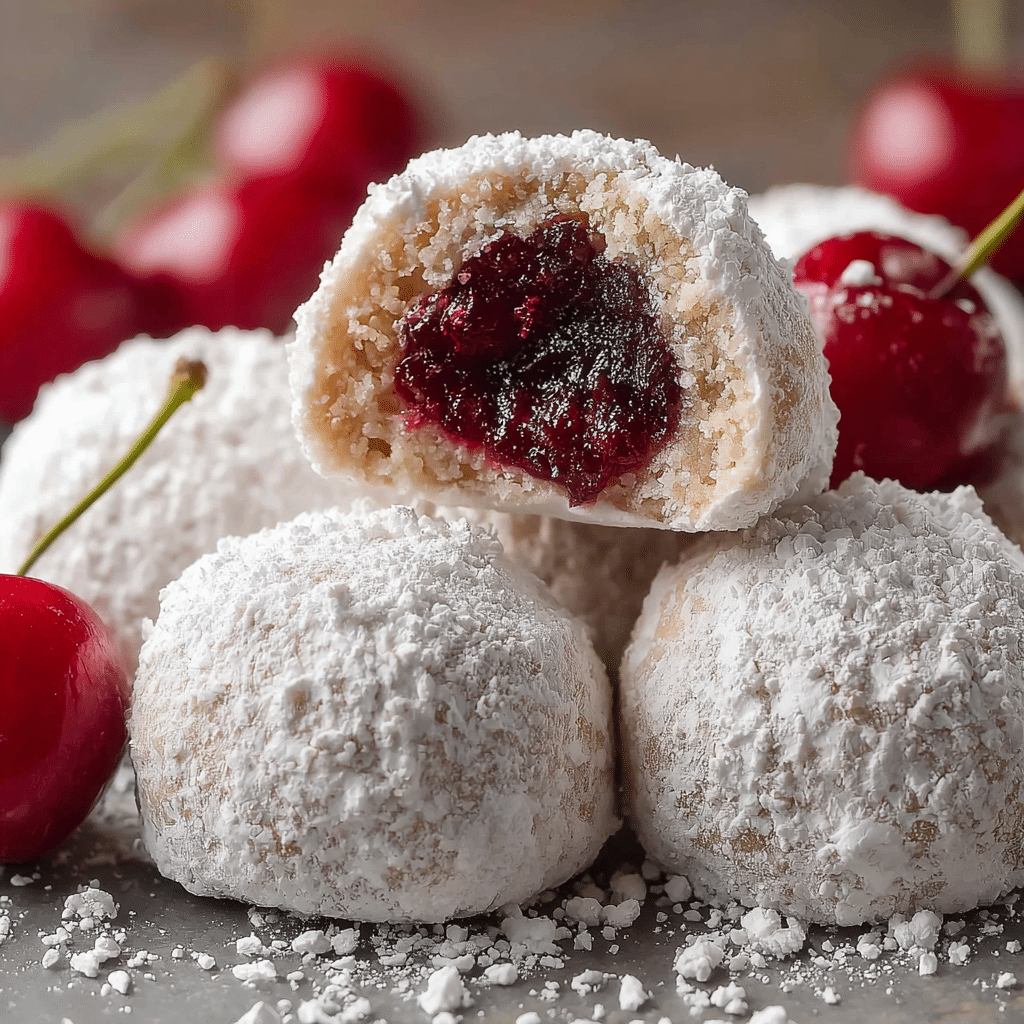 Irresistible Cherry Snowball Cookies
