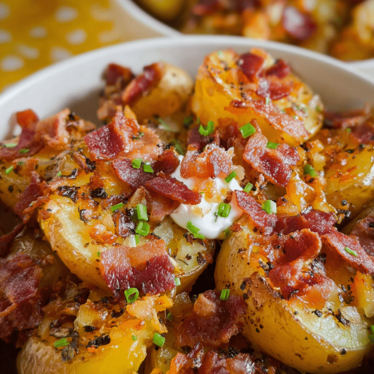 Loaded Bacon & Roasted Garlic Potatoes