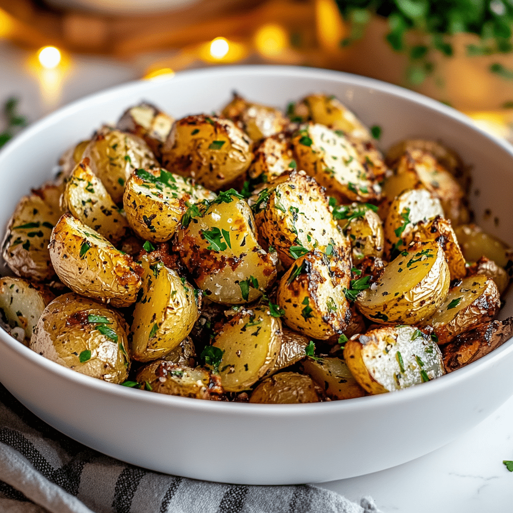 GARLIC ROAST POTATOES