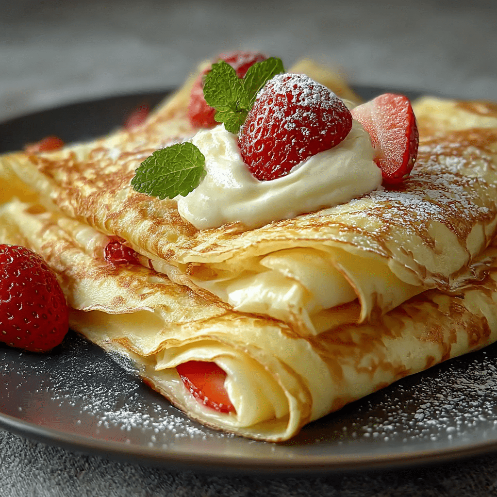 High-Protein Cottage Cheese Crepes